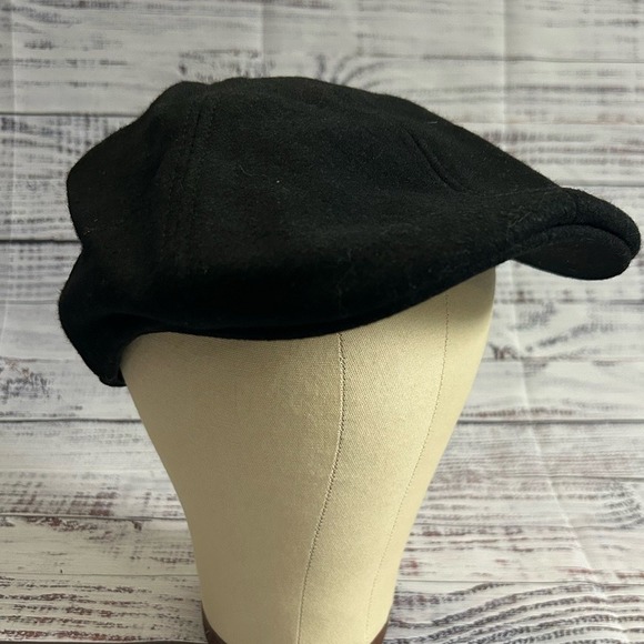Woolrich | Accessories | Woolrich Mens Newsboy Hat Black Wool Blend ...